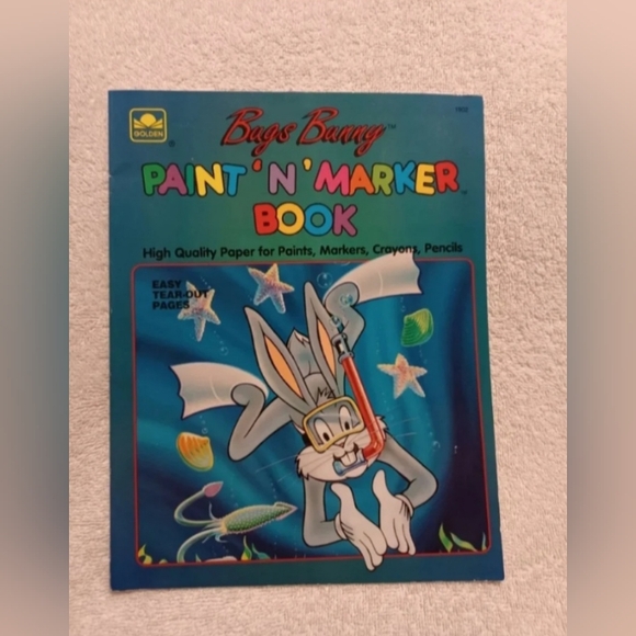 Warner Bros. | Other | Vintage Looney Tunes Paint And Marker Coloring ...